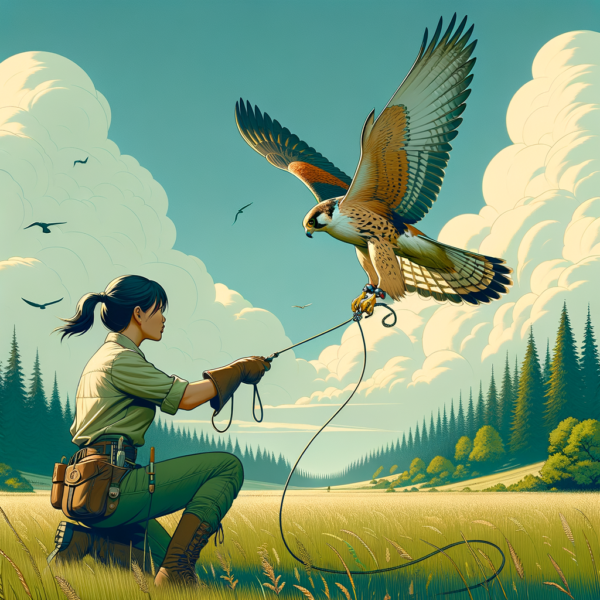 Basics and Techniques of Creance Training in Falconry | Learn Falconry